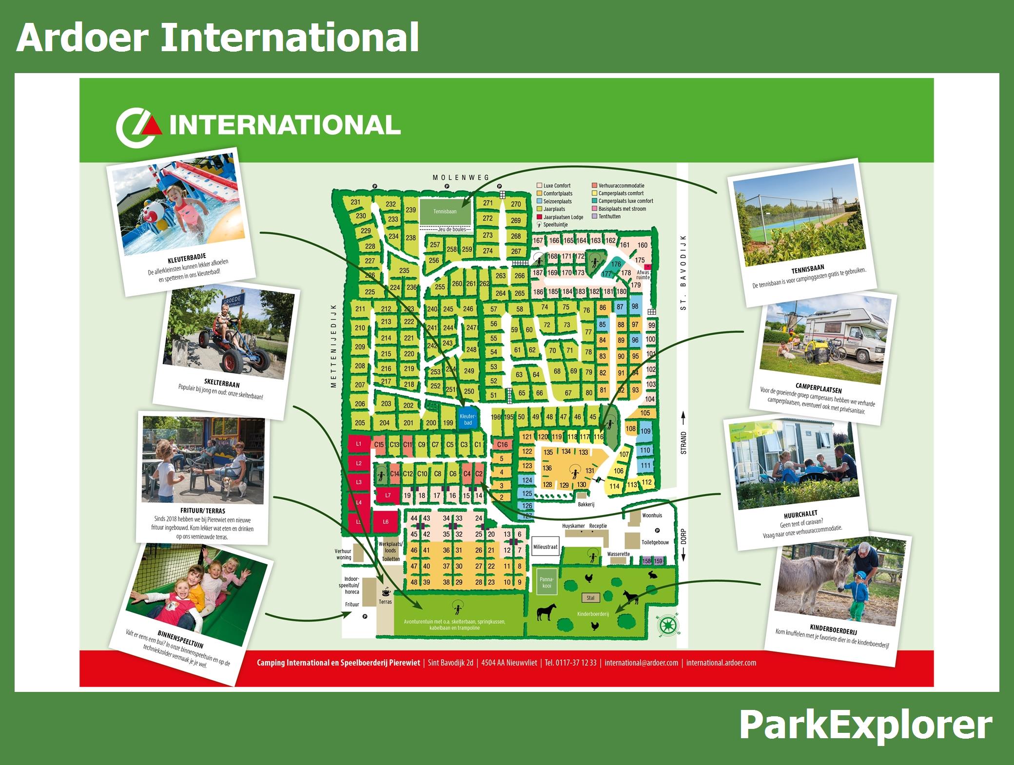 Plattegrond van Ardoer International | ParkExplorer