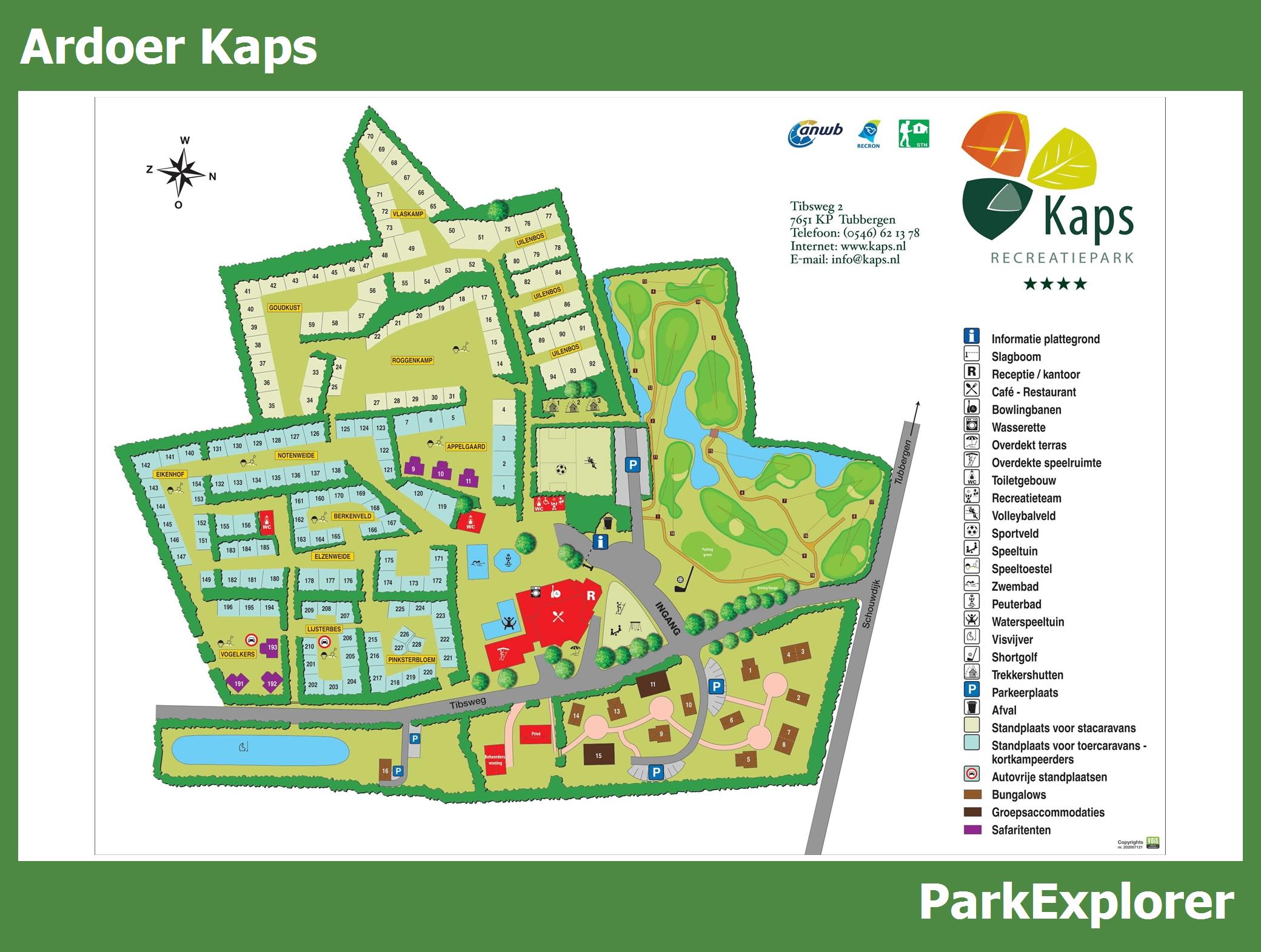 Plattegrond van Ardoer Kaps | ParkExplorer