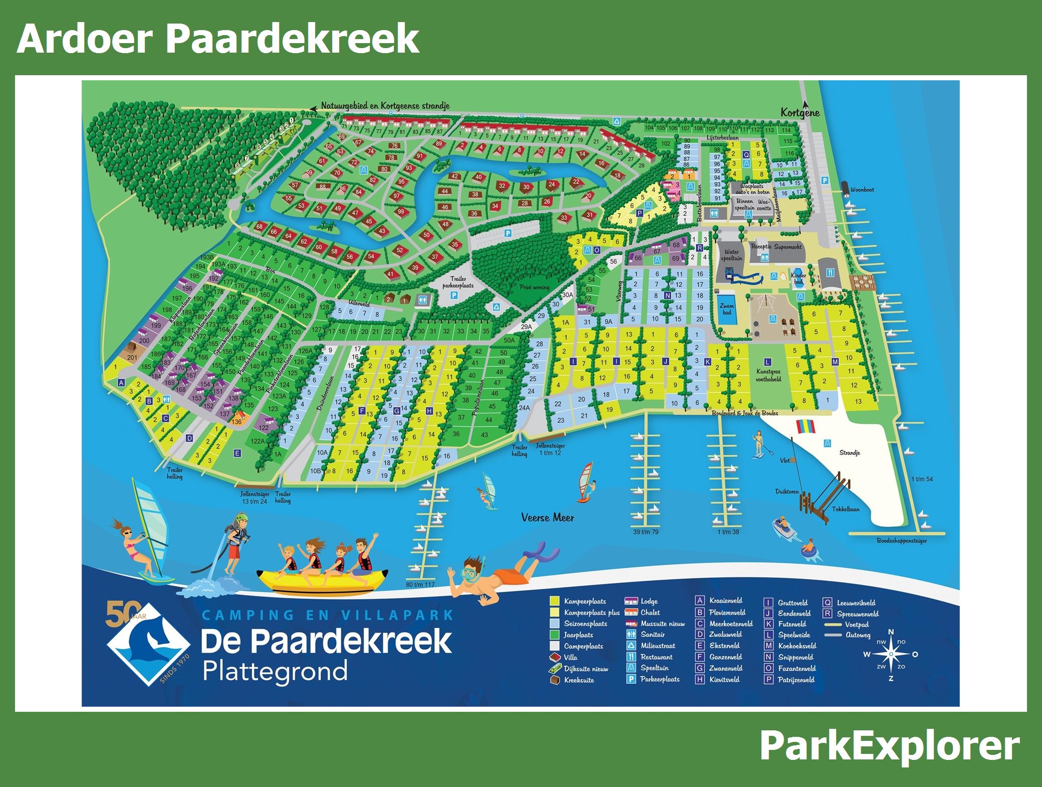 Plattegrond van Ardoer Paardekreek | ParkExplorer
