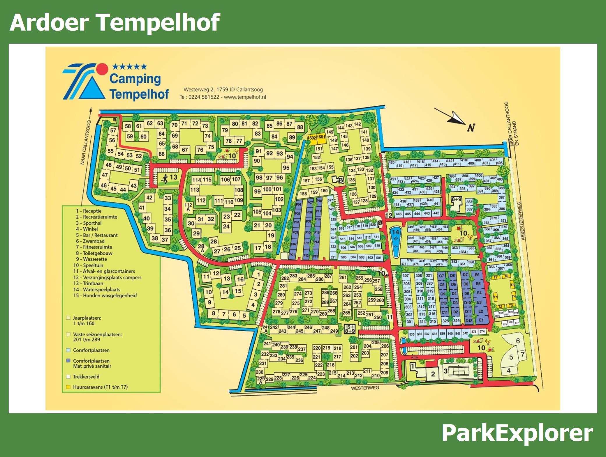 Plattegrond van Ardoer Tempelhof | ParkExplorer