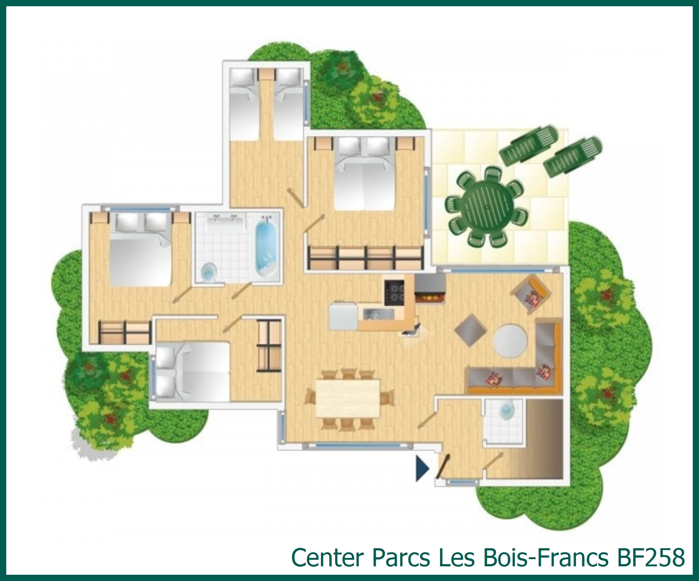 // BF258 - Center Parcs Les Bois-Francs pour 8 personnes de Center ...