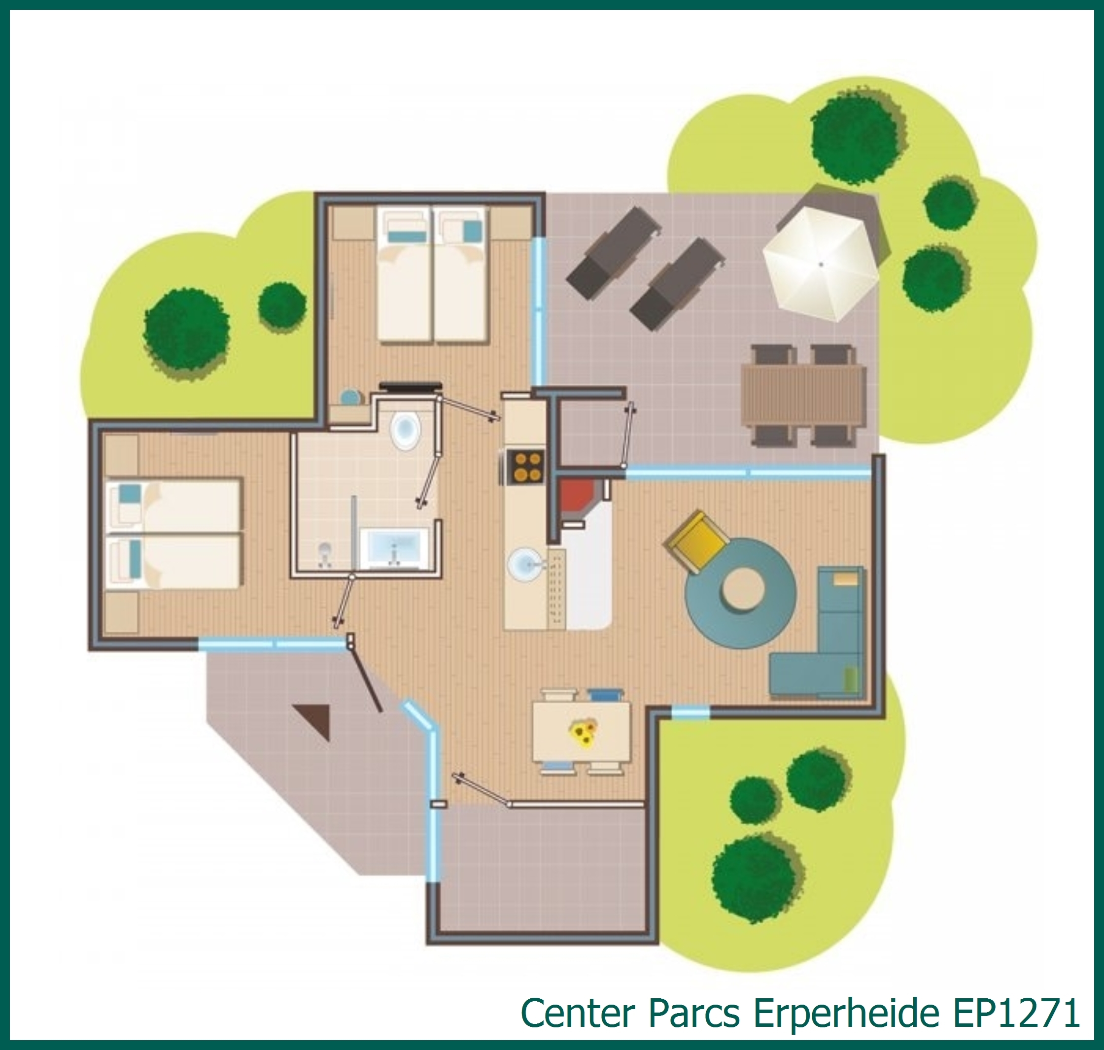 // EP1271 - Center Parcs Erperheide pour 4 personnes de Center Parcs ...