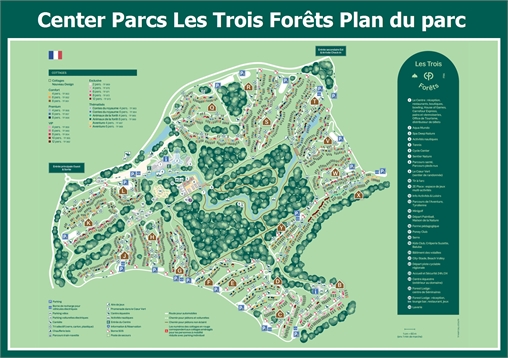 Le plan du Center Parcs Les Trois Forêts | ParkExplorer