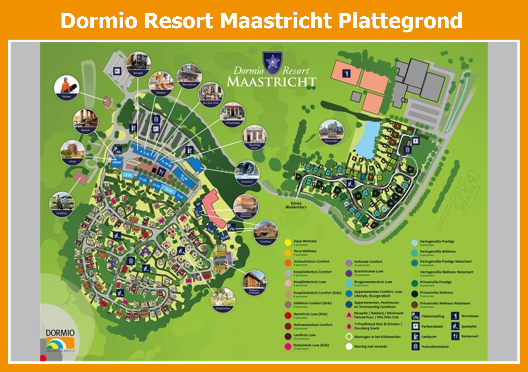 Plattegrond van Dormio Resort Maastricht | ParkExplorer