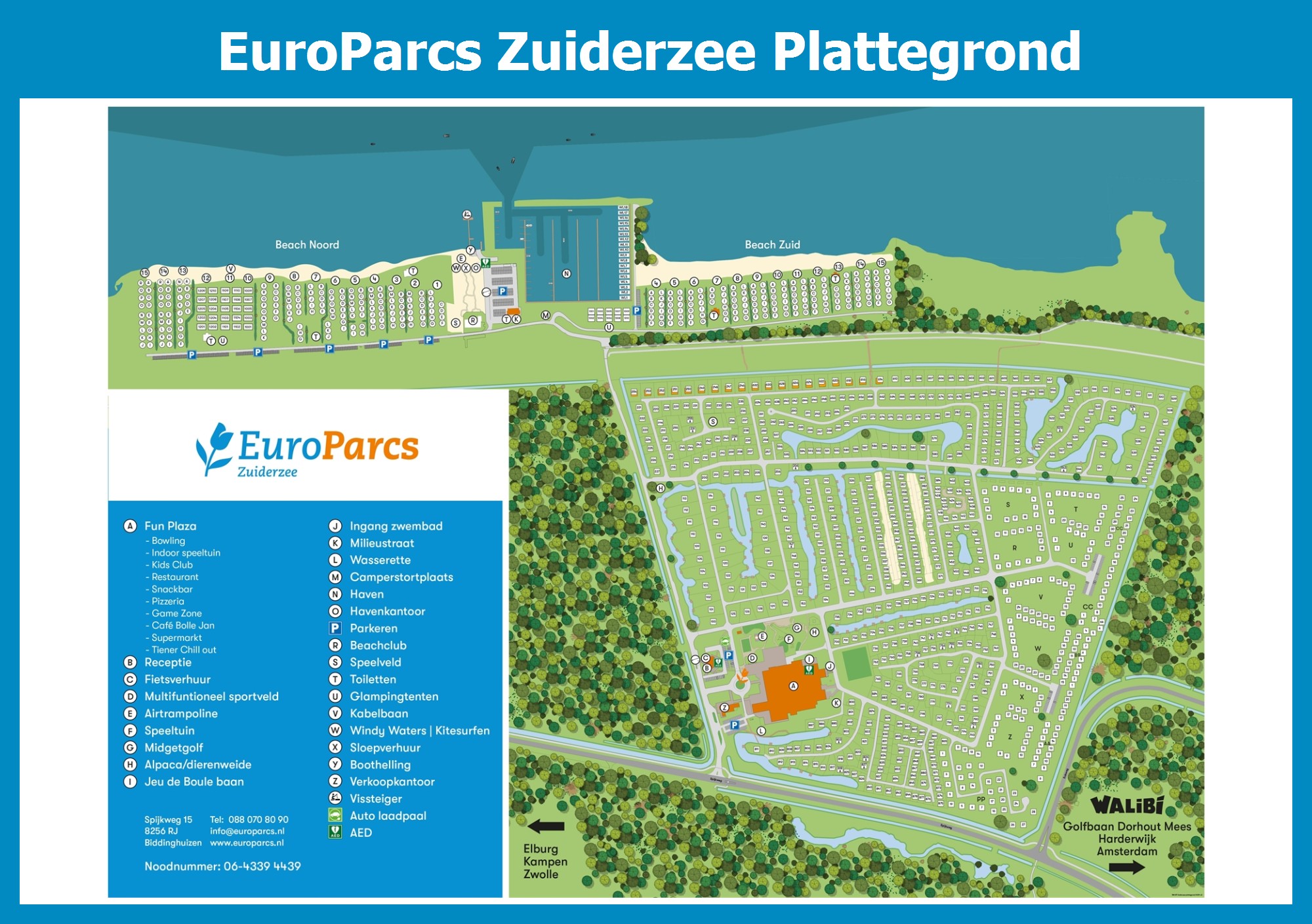 Plattegrond Van EuroParcs Zuiderzee ParkExplorer Plattegrond Van EuroParcs Zuiderzee ParkExplorer