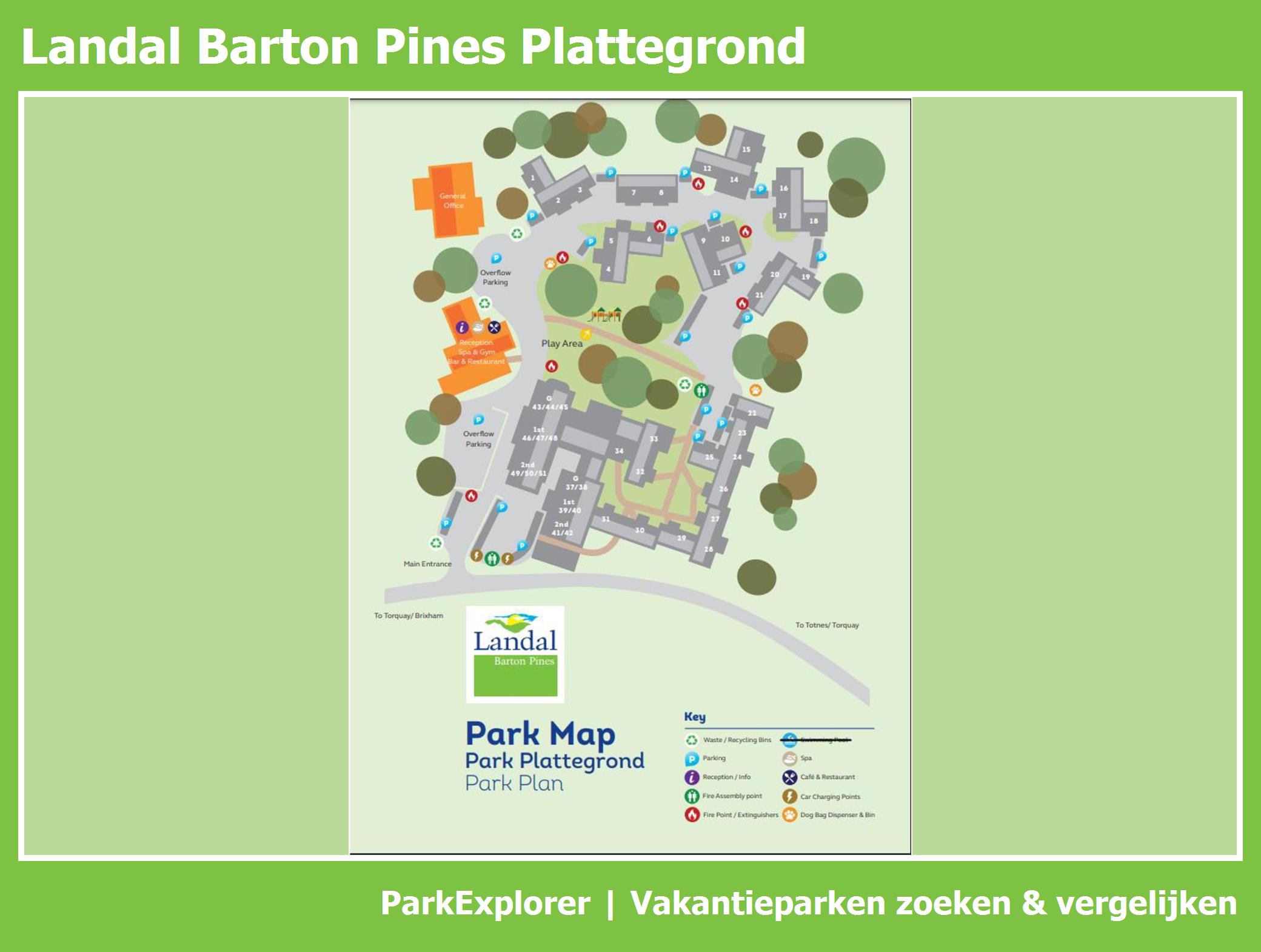 Plattegrond van Barton Pines | ParkExplorer