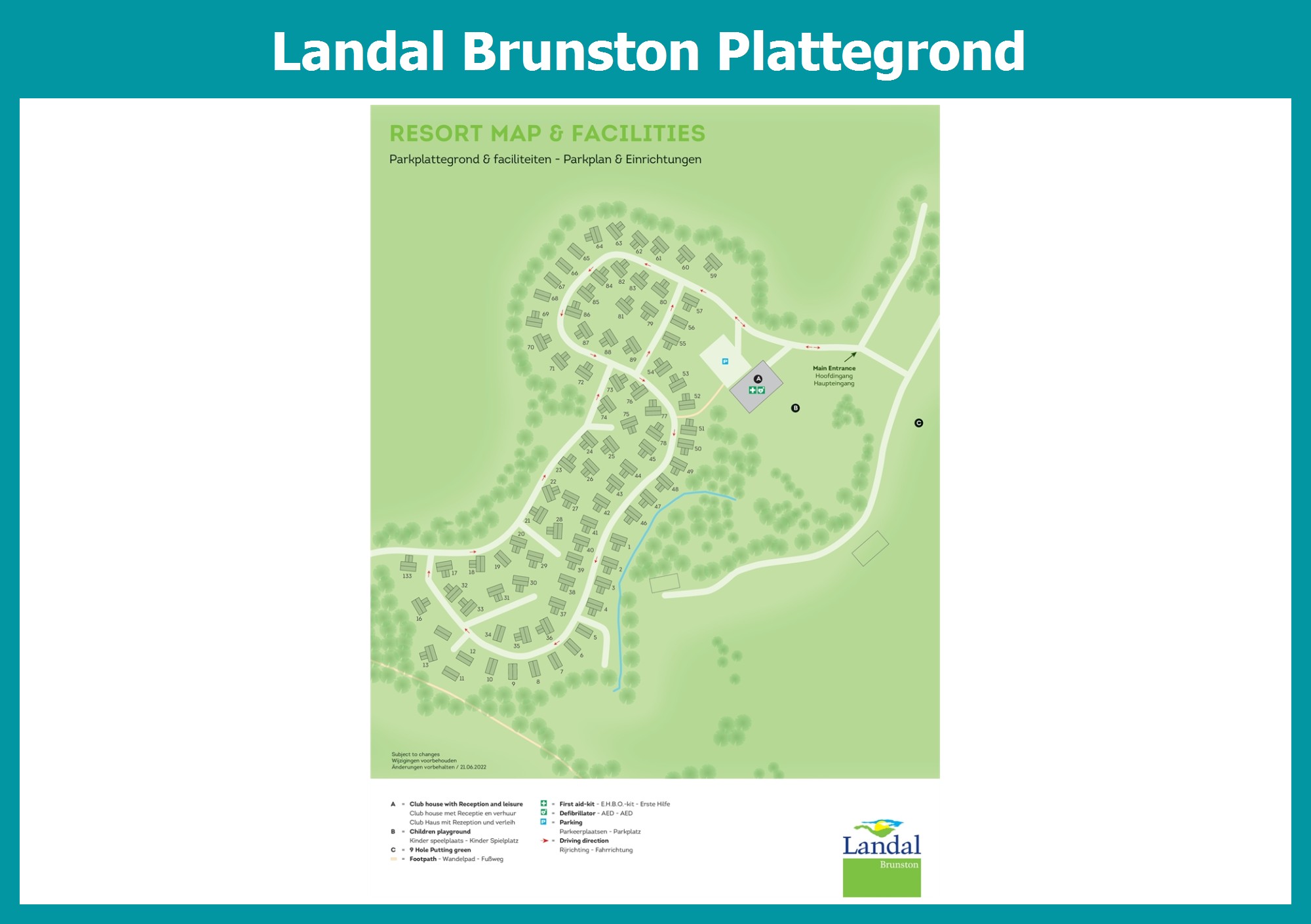 Plattegrond van Landal Brunston | ParkExplorer
