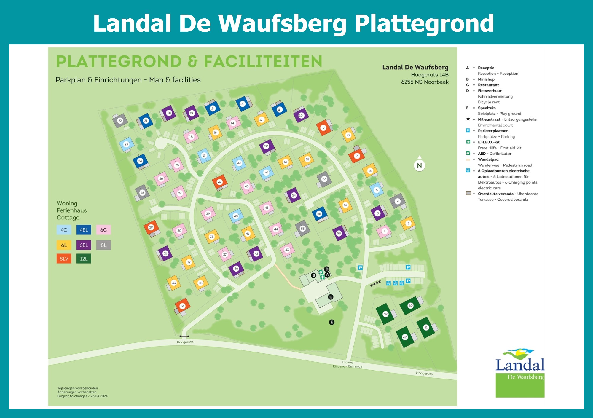 Plattegrond van Landal De Waufsberg | ParkExplorer