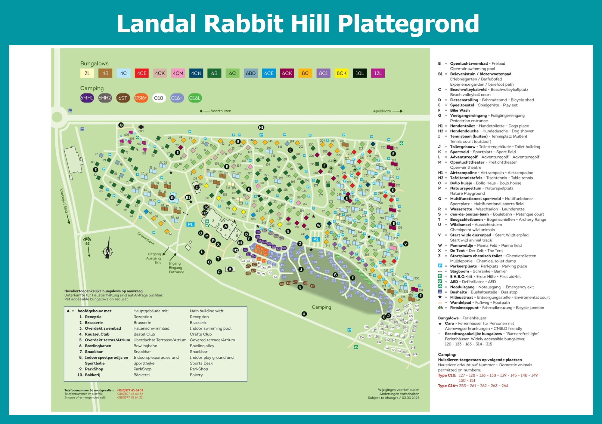 Plattegrond van Landal Rabbit Hill | ParkExplorer