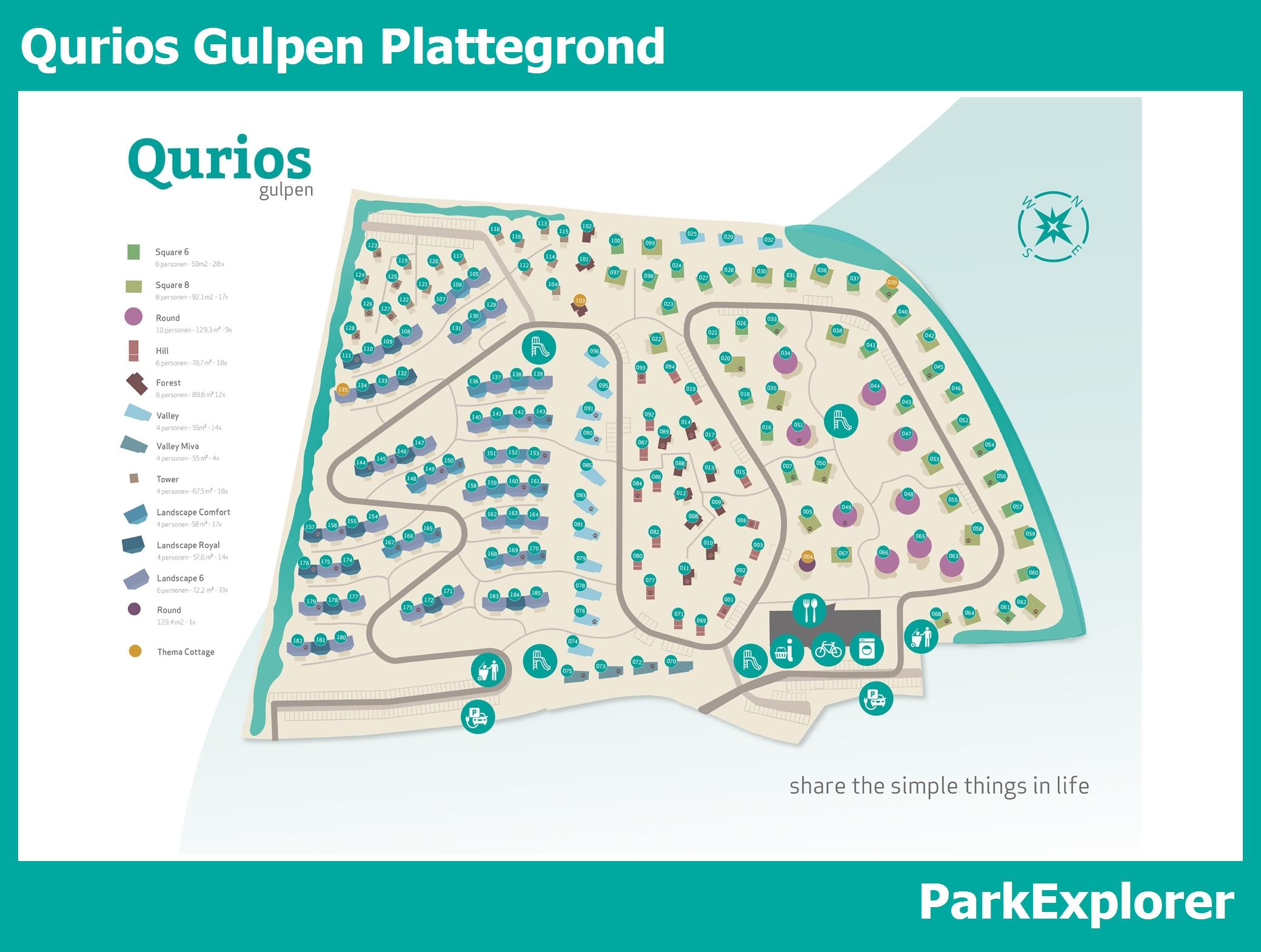 // Plattegrond van Roompot Gulpen | ParkExplorer