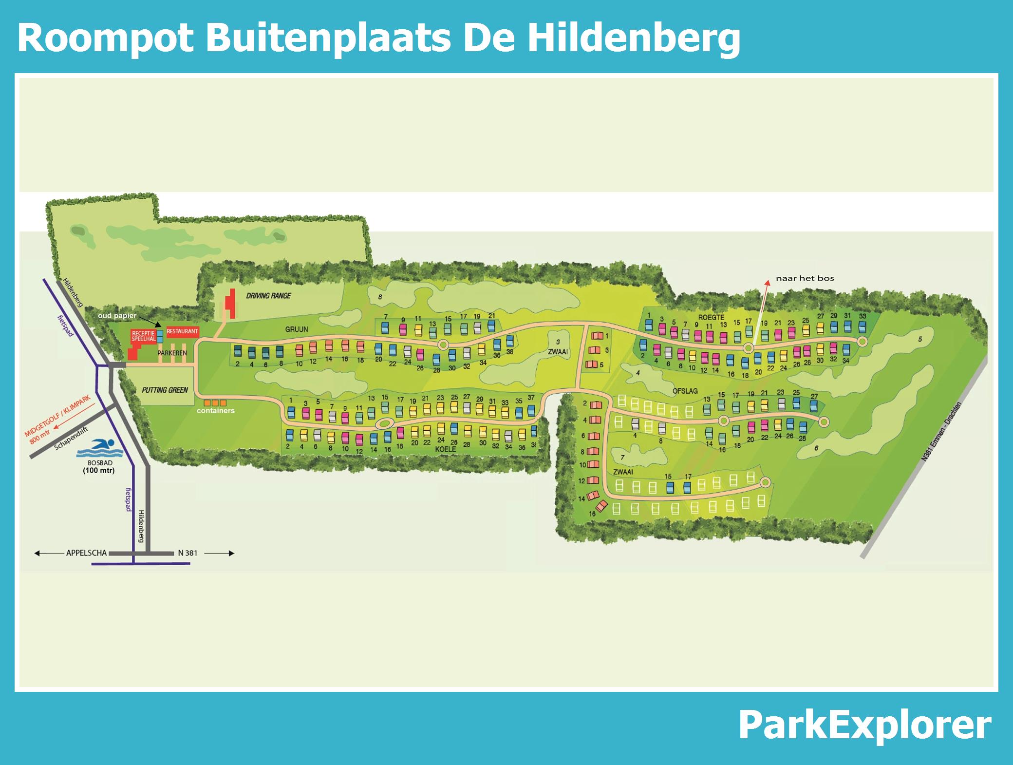 // Plattegrond van Summio Parc De Hildenberg | ParkExplorer