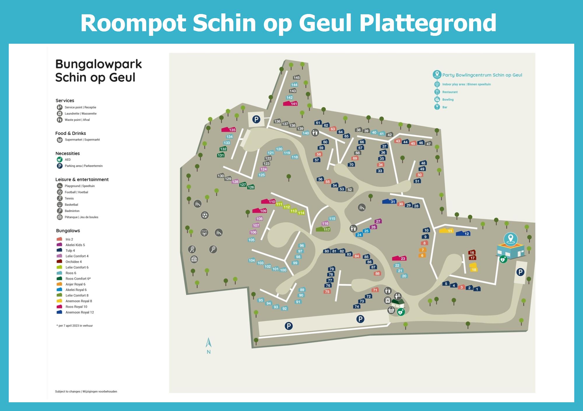 Plattegrond van Roompot Schin op Geul | ParkExplorer