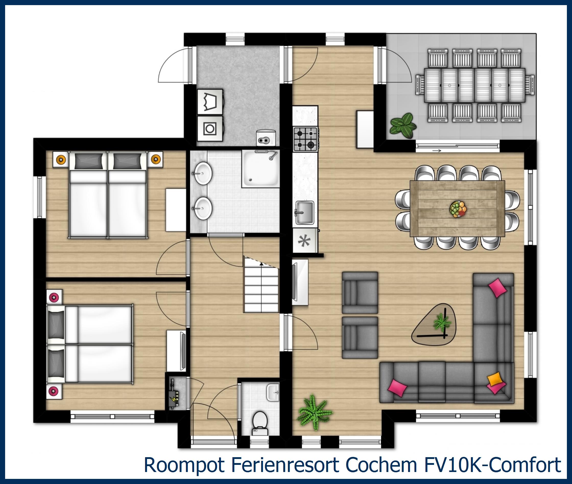 FV10K-Comfort - Landal Cochem - Bungalow voor 10 personen | ParkExplorer