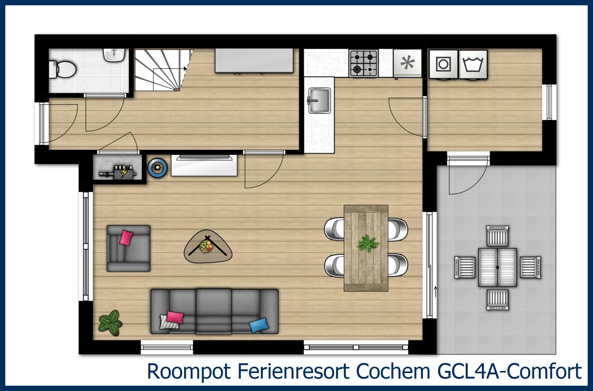 GCL4A-Comfort - Landal Cochem - Bungalow voor 4 personen | ParkExplorer
